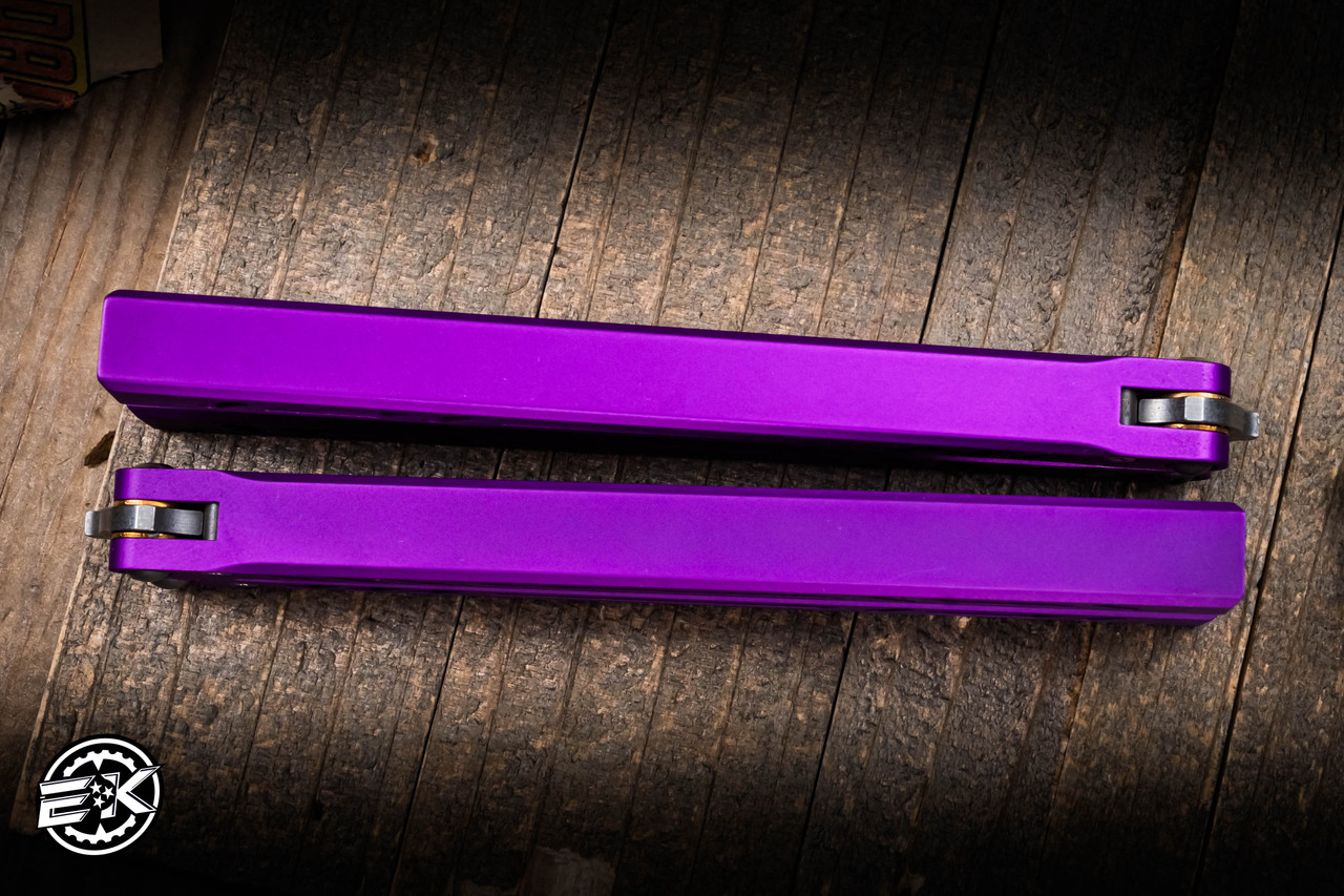 BRS-Blade Runner Systems Barebones Balisong Butterfly Knife Purple ...