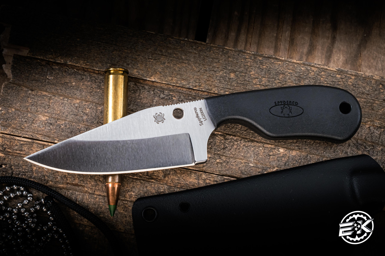 Spyderco Perrin Subway Bowie Fixed Blade Knife 2.8" LC200N Satin FB48PBK