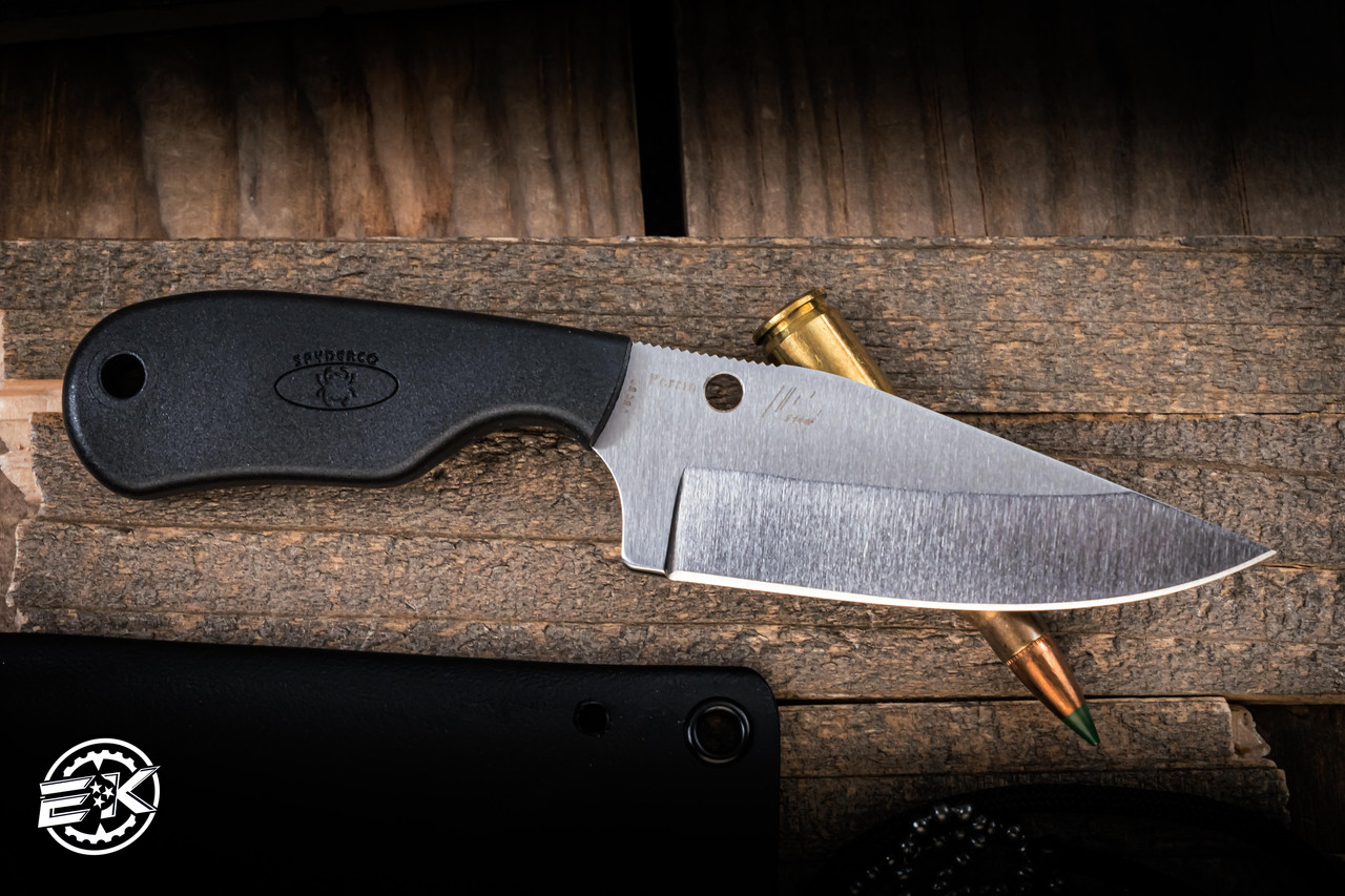 Spyderco Perrin Subway Bowie Fixed Blade Knife 2.8" LC200N Satin FB48PBK