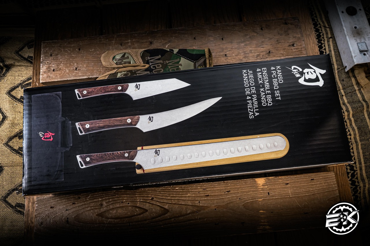 SHUN BBQ Kitchen Knife Set 3 Piece Set AUS-10A