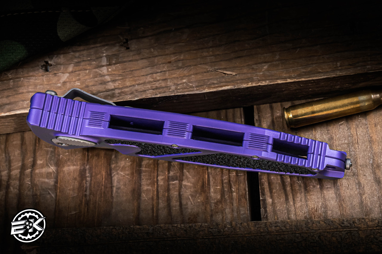 Microtech Socom Elite Auto Folding Knife Purple 4" M390 Tanto ...