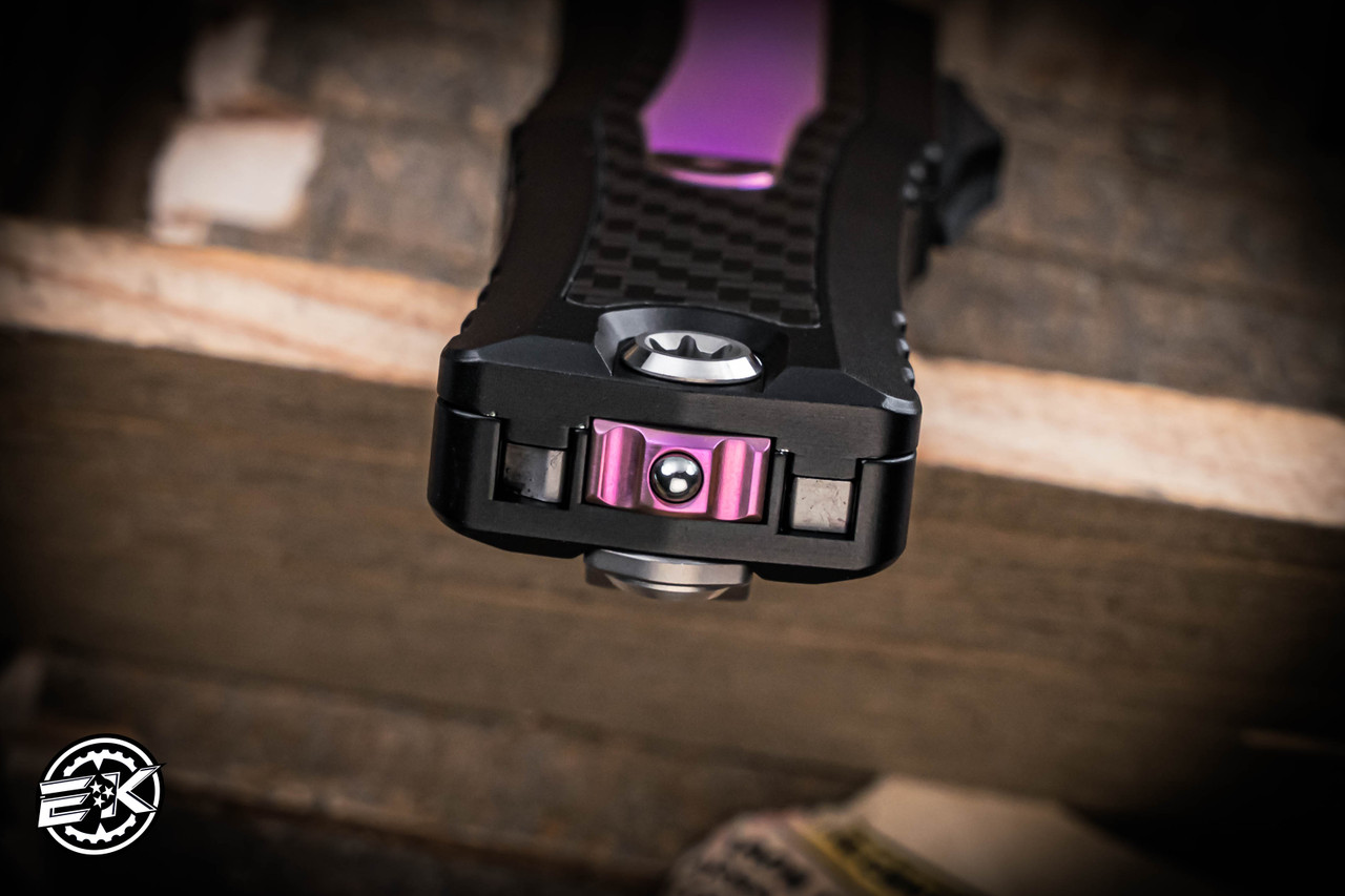 Microtech/Marfione Custom Atreus ZBP OTF Automatic Pink Titanium-Carbon ...