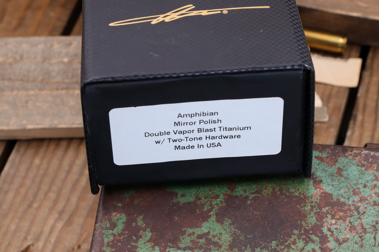Preowned-Marfione Custom Amphibian Ram-Lok Vapor Blast Titanium 4 ...