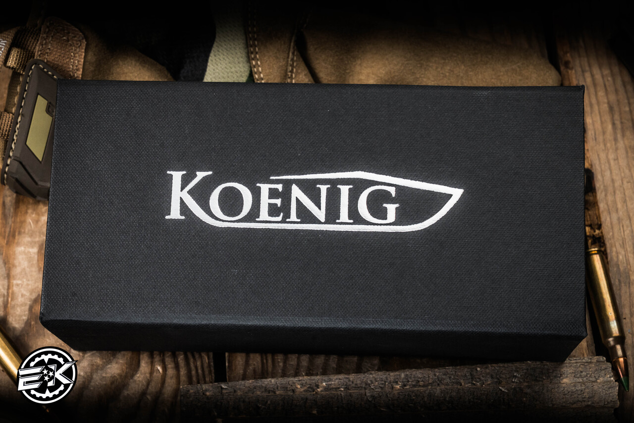 Preowned-Koenig Knives "Mini Arius Titanium Blasted 3" M390