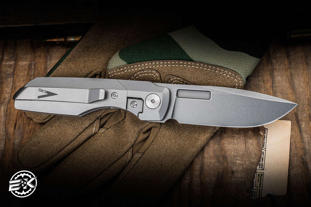 Preowned-Vero Engineering Synapse Titanium Folding Knife 3.2" M390 ...