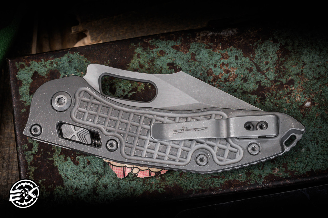 Microtech Marfione Select Stitch Ram-Lok Manual Frag Titanium 3.75 ...