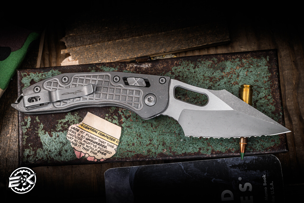 Microtech Marfione Select Stitch Ram-Lok Manual Frag Titanium 3.75 ...