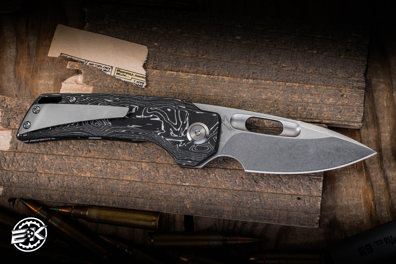 Preowned-EMP EDC Nymble Folding Knife Carbon Fiber Titanium 3" M390 ...