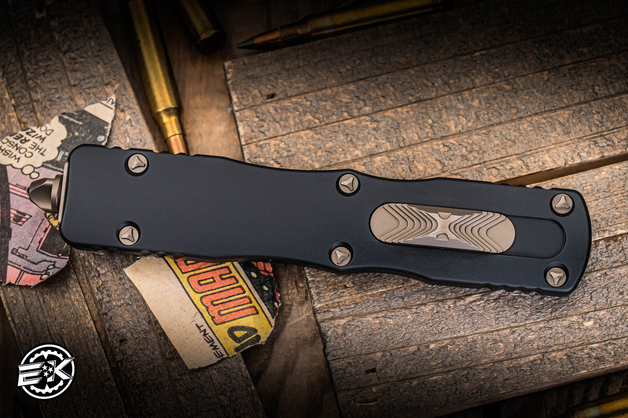 Preowned-Proof Run Microtech Dirac Delta OTF Knife 3.75" M390 Dagger ...