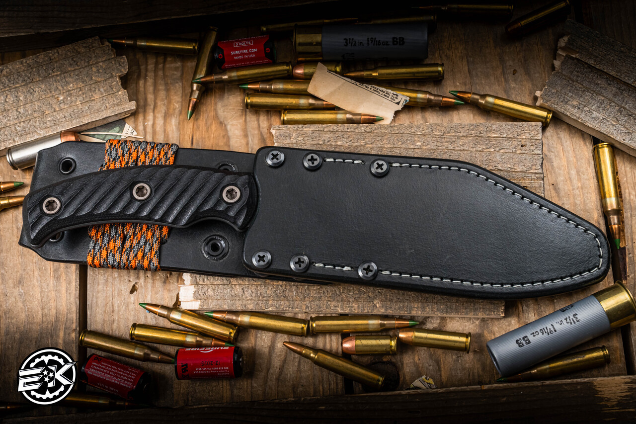 Preowned-RMJ Tactical "Da Choppa" Fixed Blade Black G10 7" Tungsten