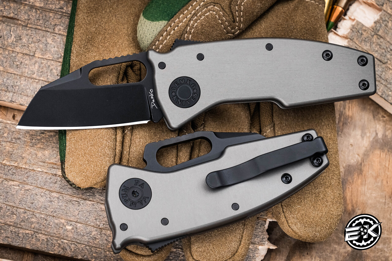 Demko Knives Nano-Shark Stealth Shark Lock Knife Artillery Grey ...
