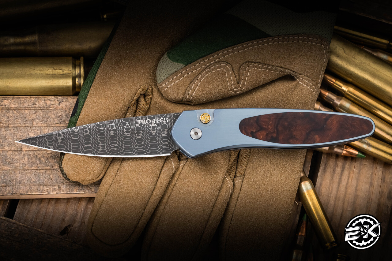 Preowned-ProTech Newport Custom Titanium Blue Desert Ironwood Inlay ...