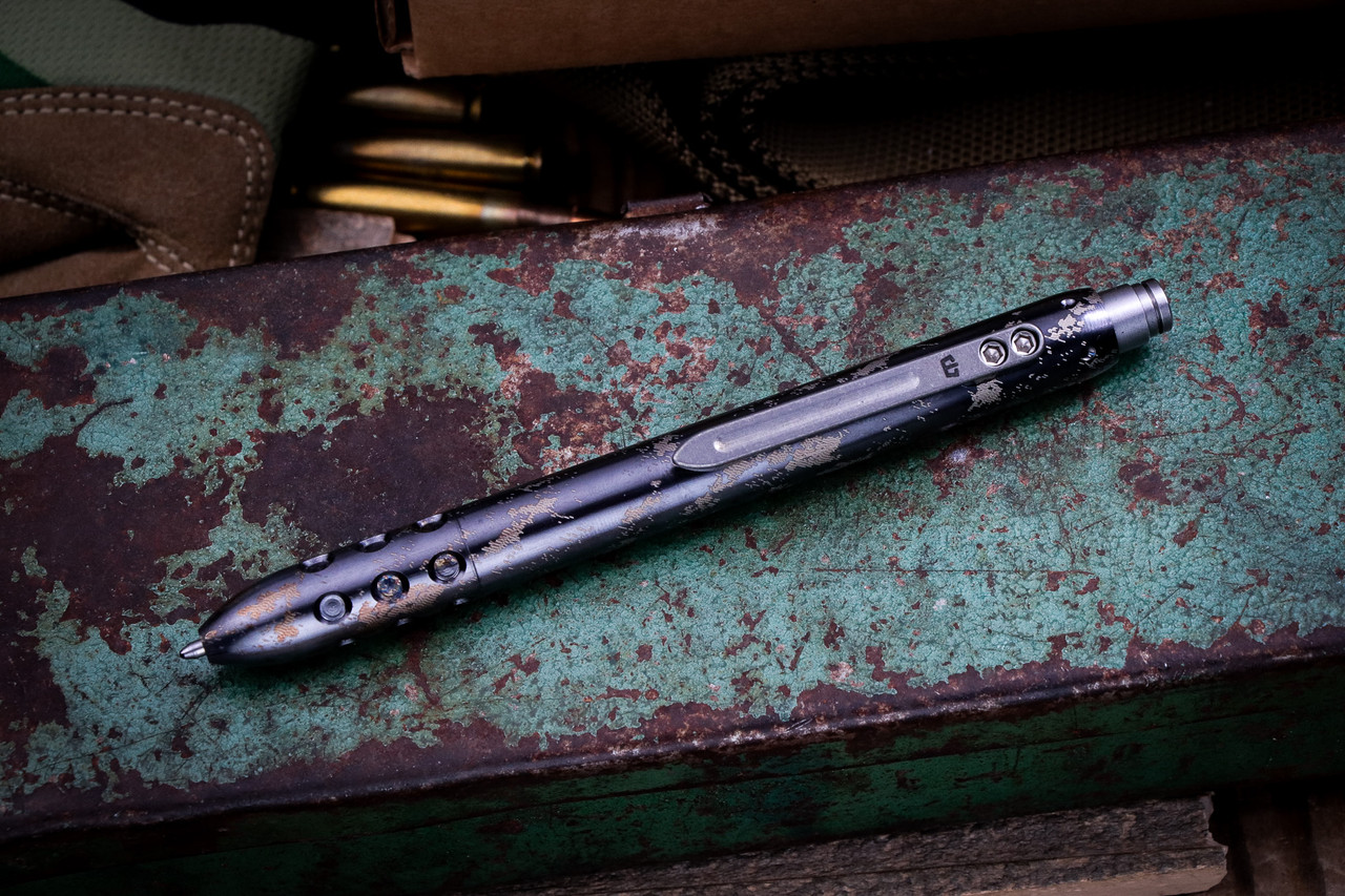 Preowned-Blackside Customs Titanium Click Pen Strider Digicam Finish