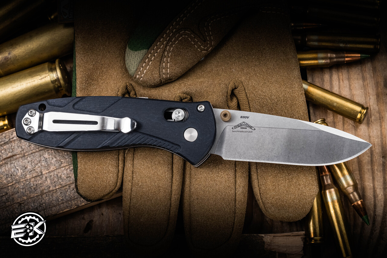 Preowned-Benchmade Mini Barrage AXIS-Assist Folding Knife Blue Canyon 2 ...