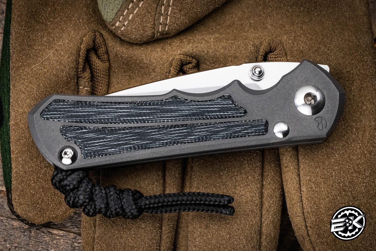 Preowned-Chris Reeve Knives Small Inkosi Folding Knife Black Micarta ...