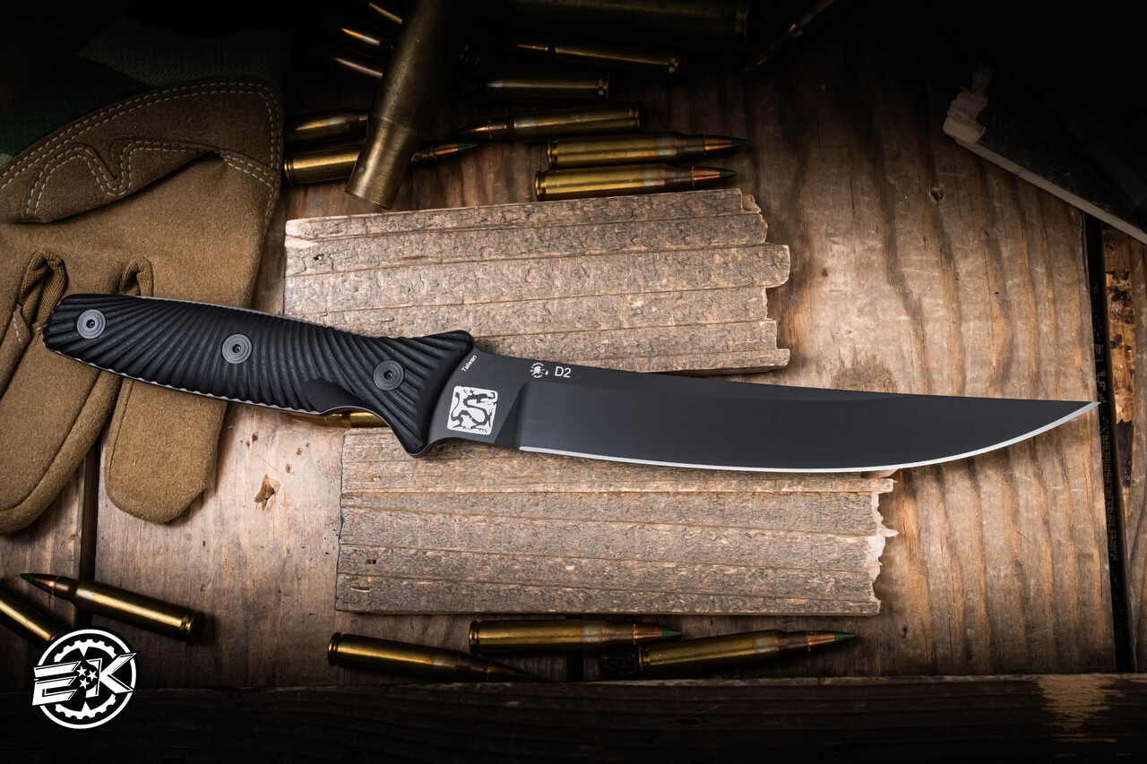 Spartan Blades Ronin Torii Fixed Blade Knife Contoured Black G10 6.5 ...
