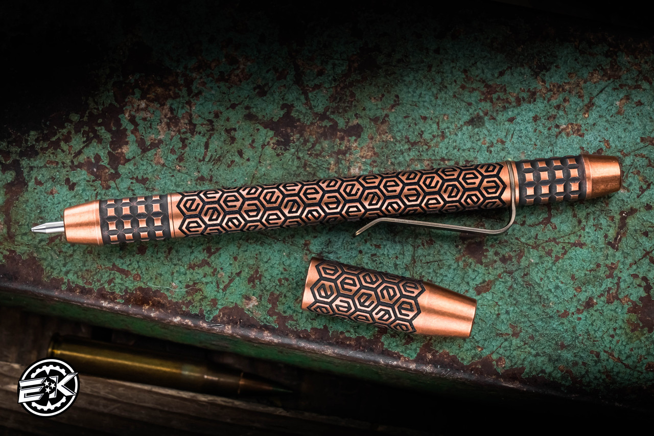 Ti2 Design Techliner Pen V1 Copper E-Kamo Shorty 5" G2 Magnetic Cap