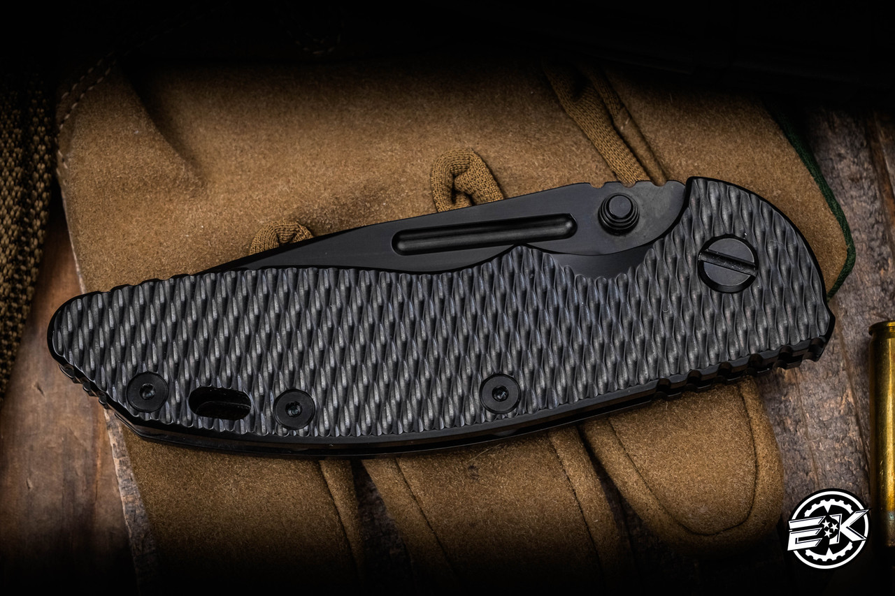 Preowned-Rick Hinderer Knives XM-18 3.5" Non-Flipper Titanium DLC M390 ...