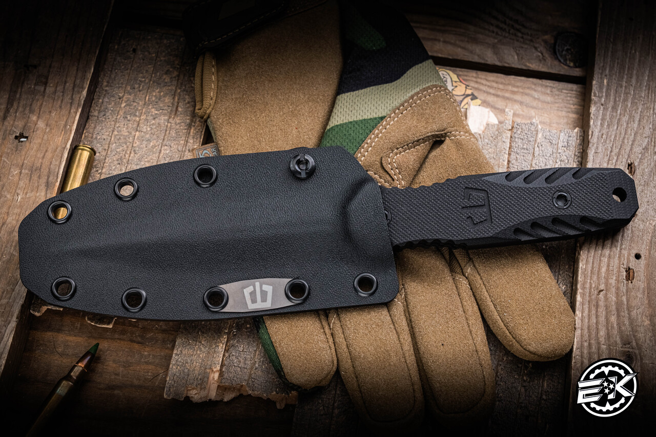 Blackside Customs Phase 7SDM Fixed Blade Knife Redline Contoured G10 4. ...