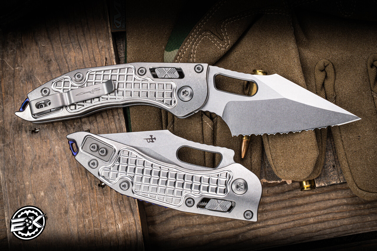 Microtech Marfione Select Stitch Ram-Lok Manual Frag Titanium Purple ...