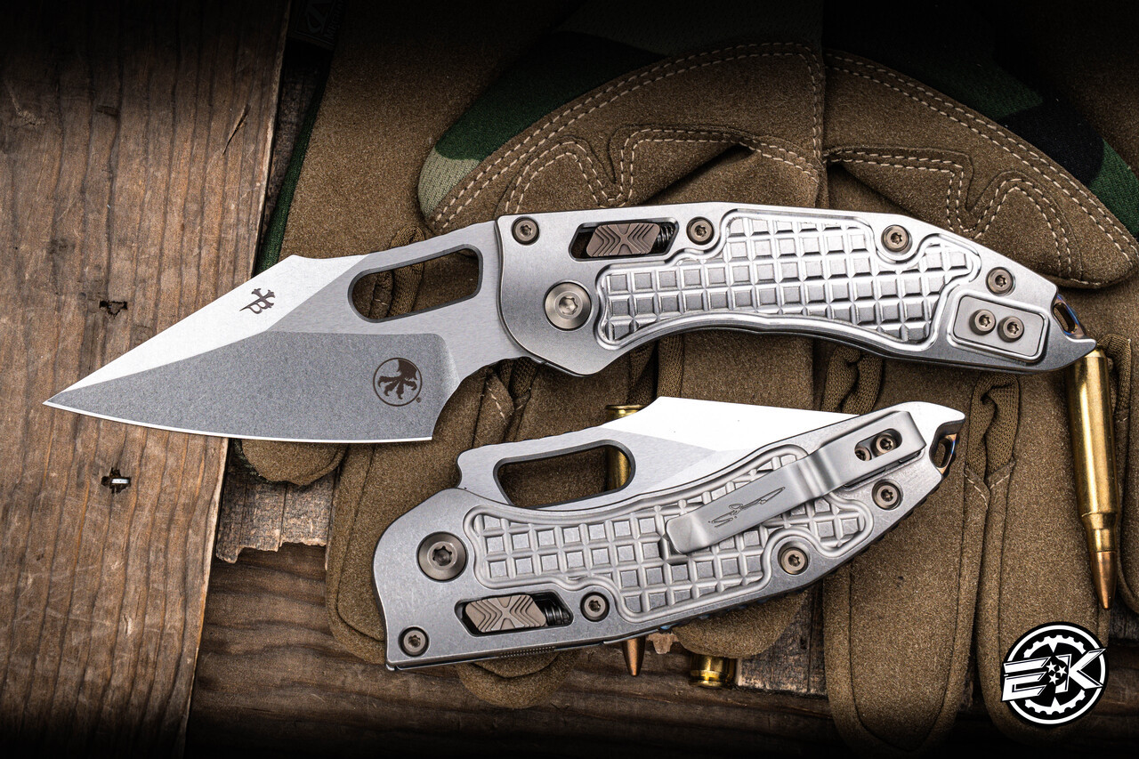 Microtech Marfione Select Stitch Ram-Lok Manual Frag Titanium Flame ...