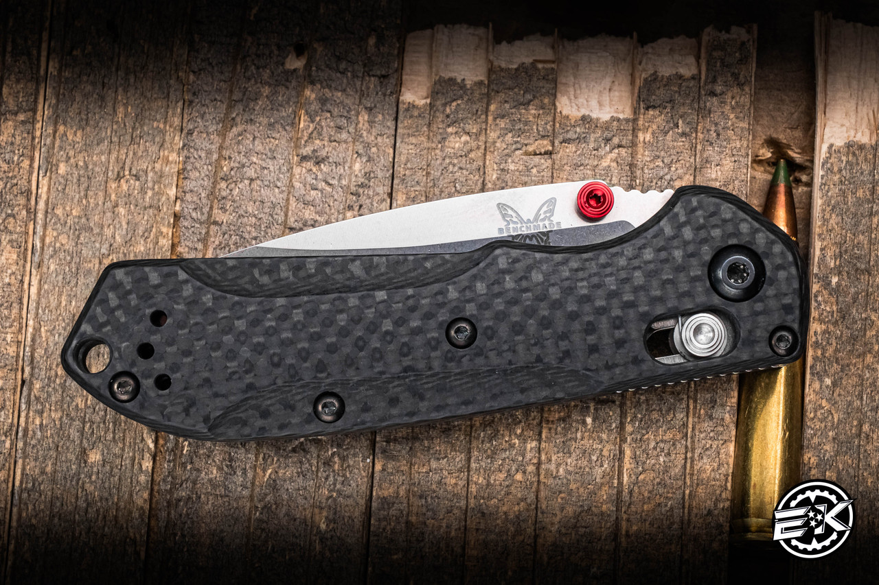 Preowned-Benchmade Mini Freek AXIS Carbon Fiber 3" S90V Stonewash 565-1