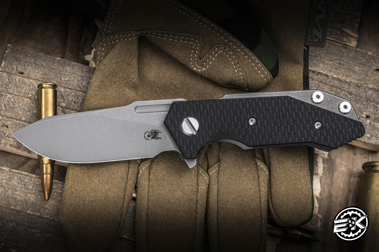 Rick Hinderer Knives Half Track Folding Knife Black G10 2.75" Magnacut ...