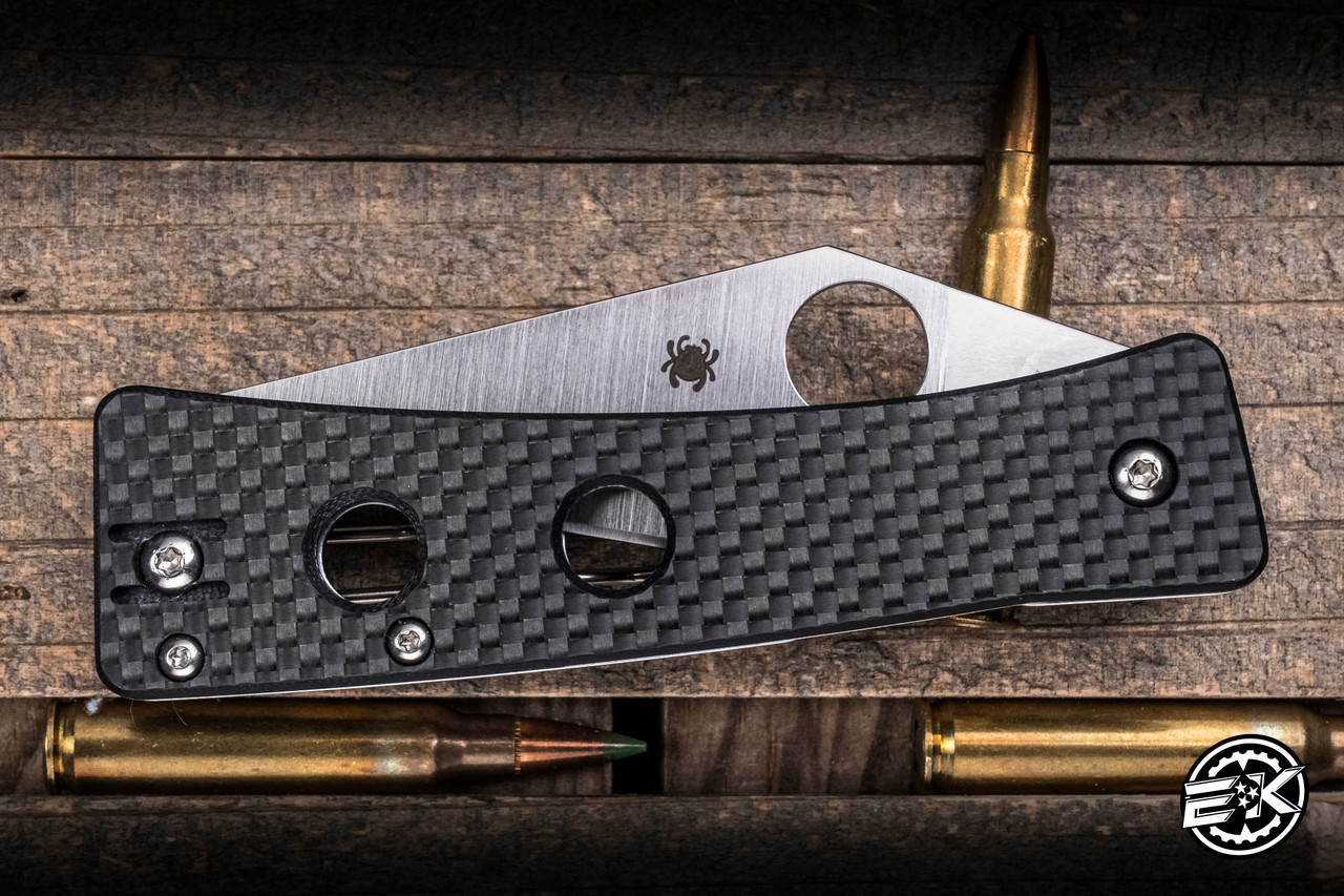 Preowned-Spyderco Watu Compression lock Knife Carbon Fiber 3.25" 20CV ...