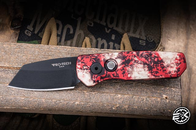 ProTech Runt 5 Automatic Folding Knife Crimson Tiger Camo 1.9" MagnaCut ...