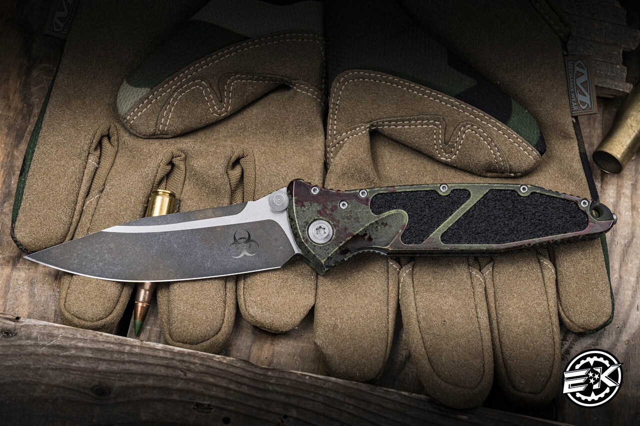 Microtech Socom Elite Manual Folding Knife Outbreak 4" M390 Drop Point ...