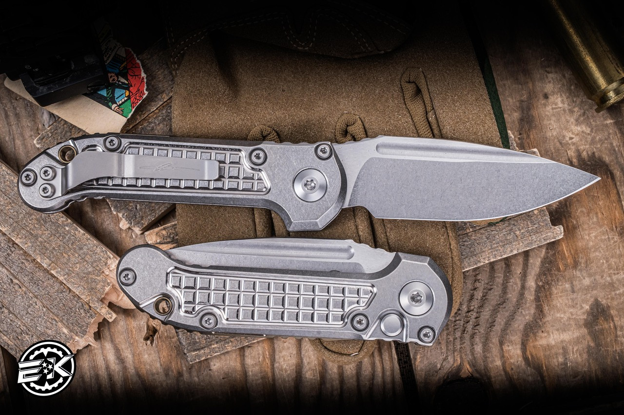 Microtech LUDT Gen III Automatic Folding Knife Frag Titanium Bronze ...