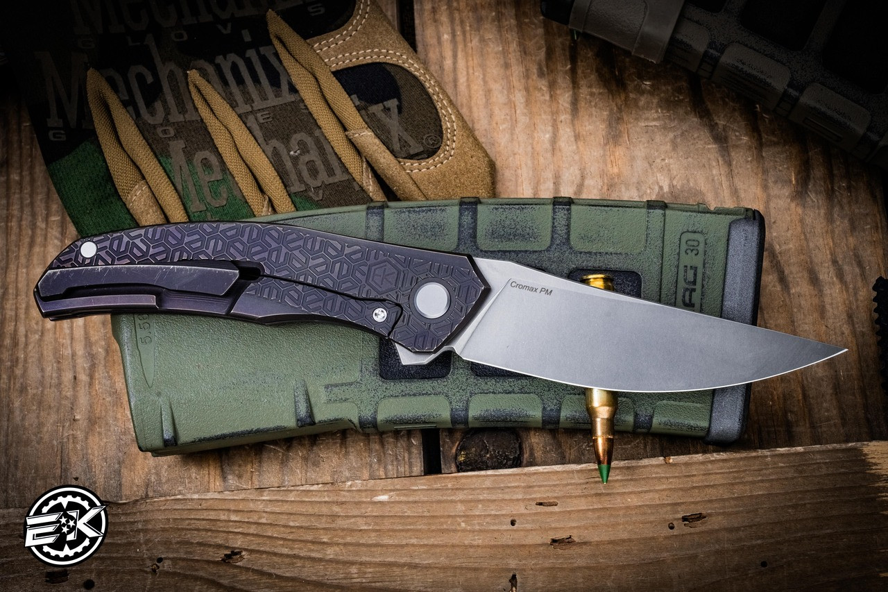 Preowned-Shirogorov Ursus Quantum Purple E-KAMO Titanium 3.75" Stonewash