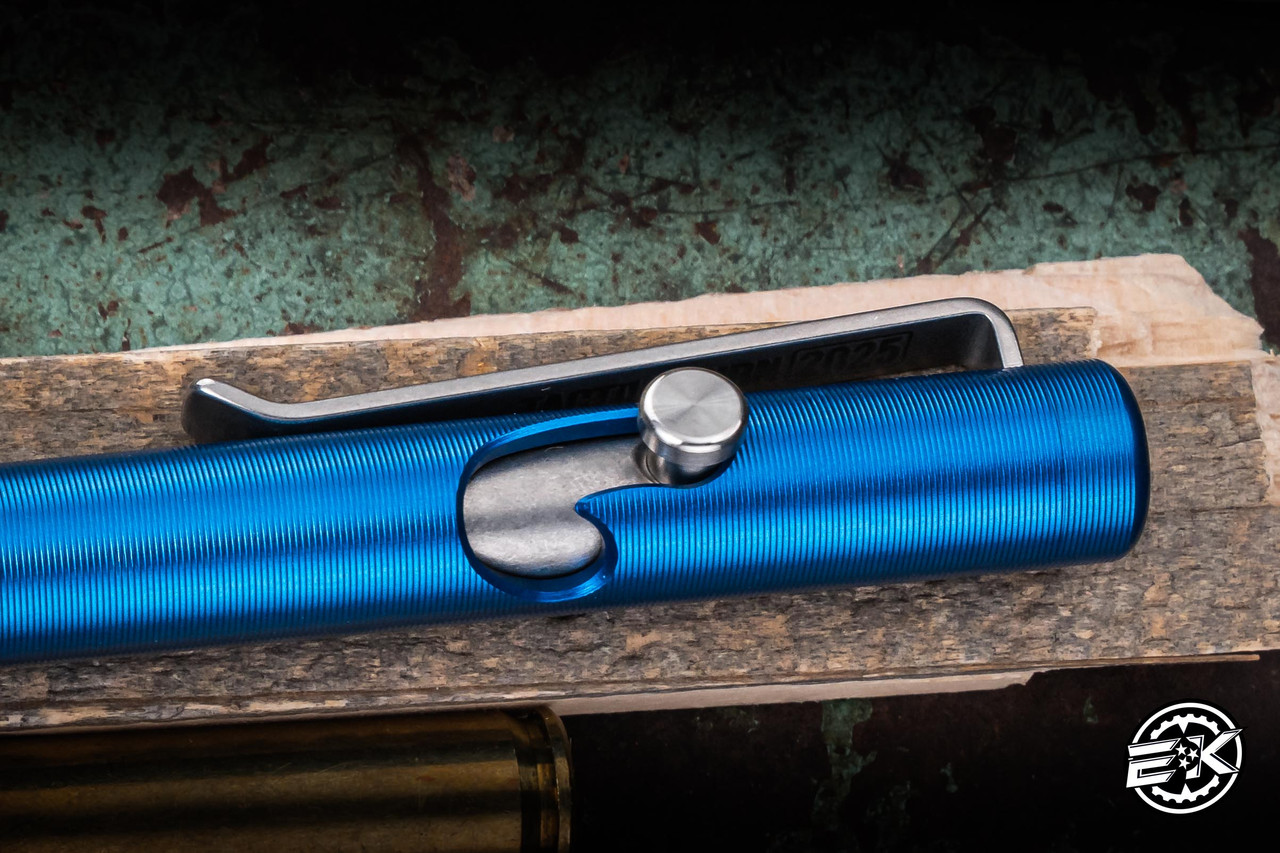Tactile Turn Anodized Aluminum Blue Bolt Action Pen 5.6" Standard G2