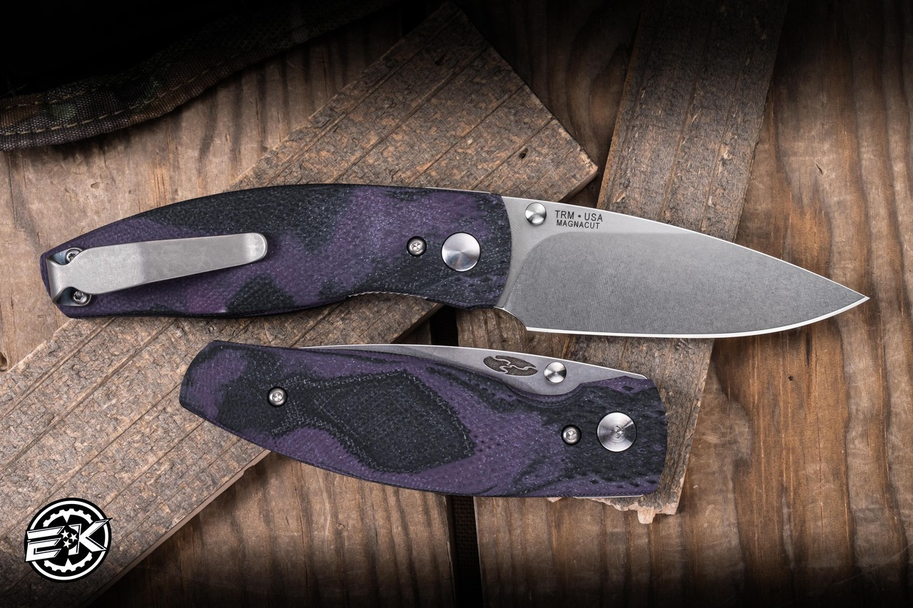 TRM Three Rivers Manufacturing Neutron 2 Folding Knife Lizard Skin ...