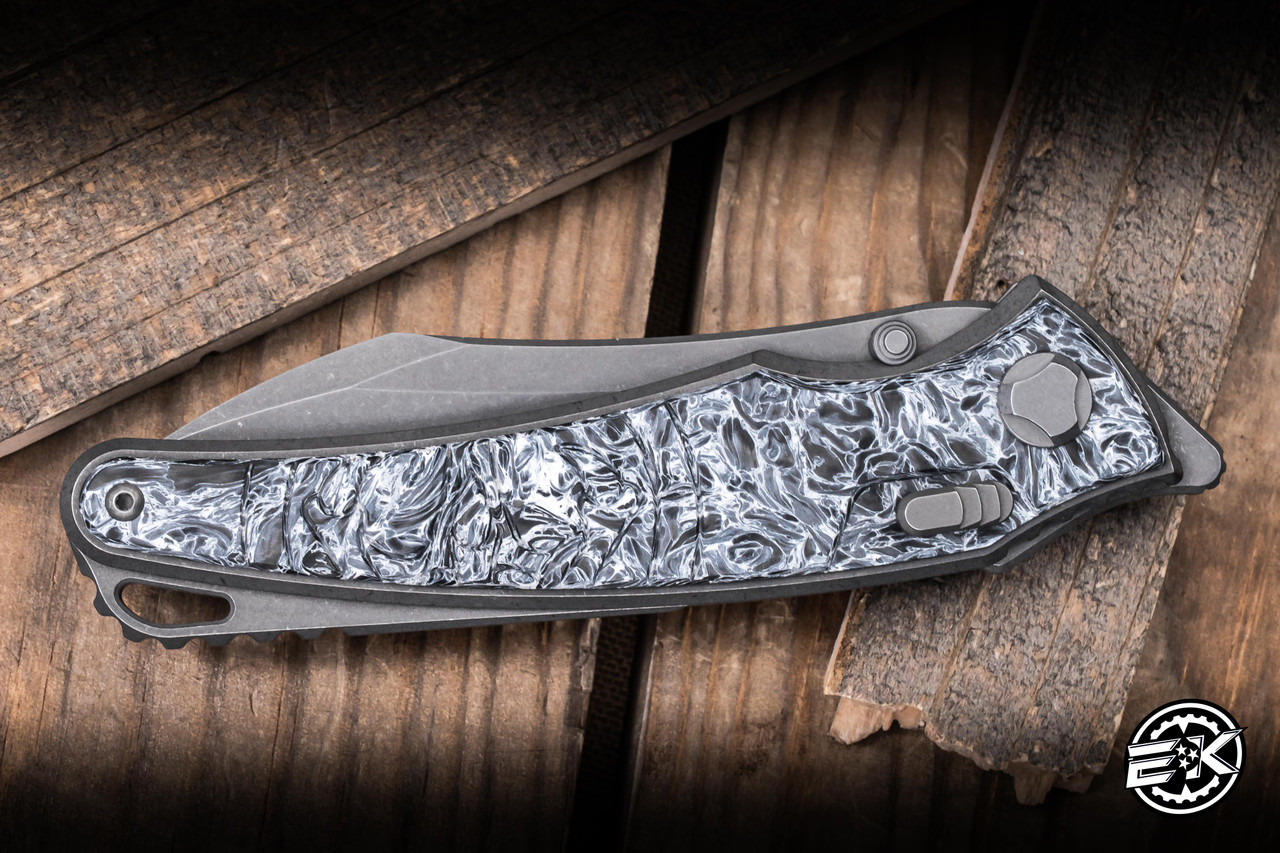 Hawk Knives Talon Folding Knife Polar Titanium 3.5" M390 Stonewash