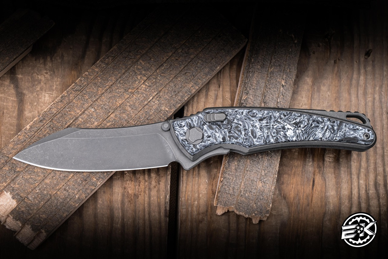 Hawk Knives Talon Folding Knife Polar Titanium 3.5" M390 Stonewash