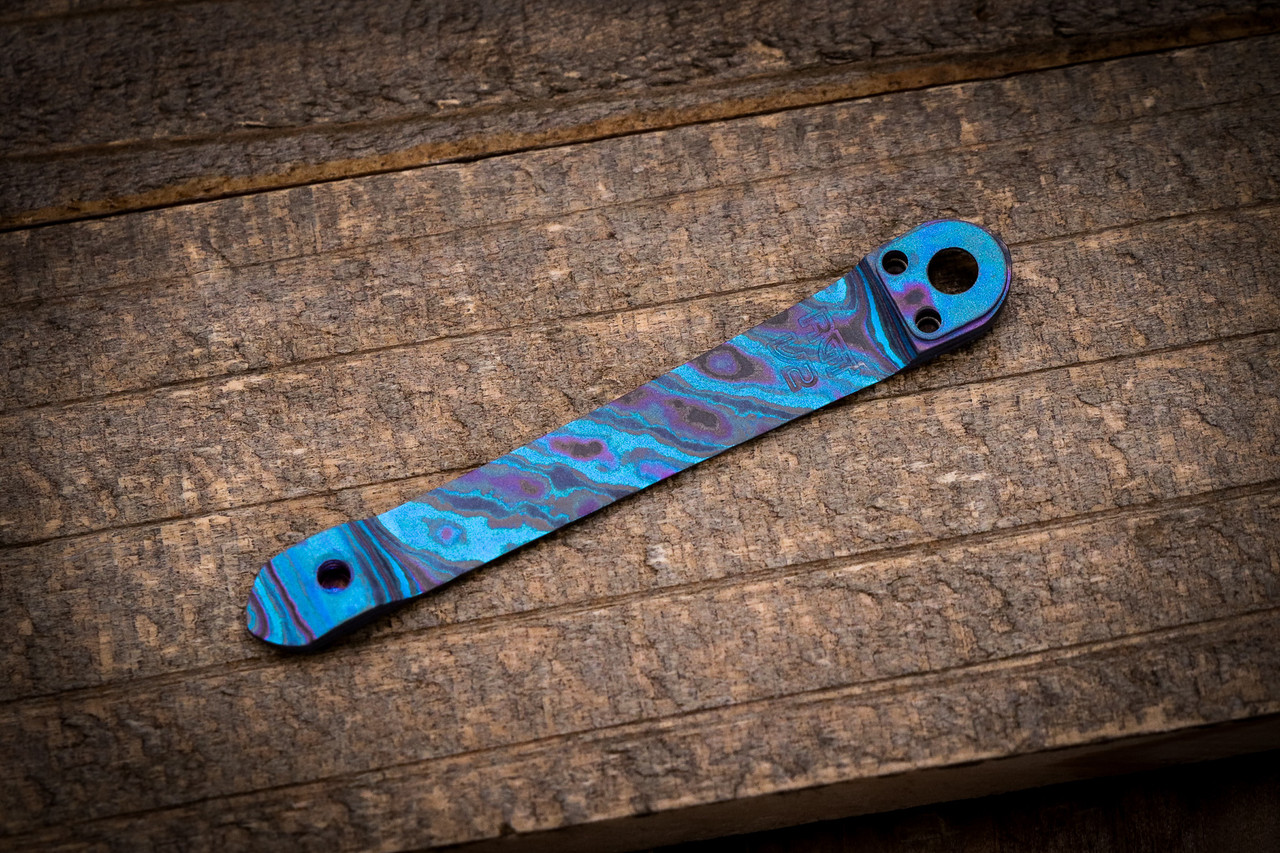 RGT - Chris Reeve Knives Matte Timascus Pocket Clip 2978