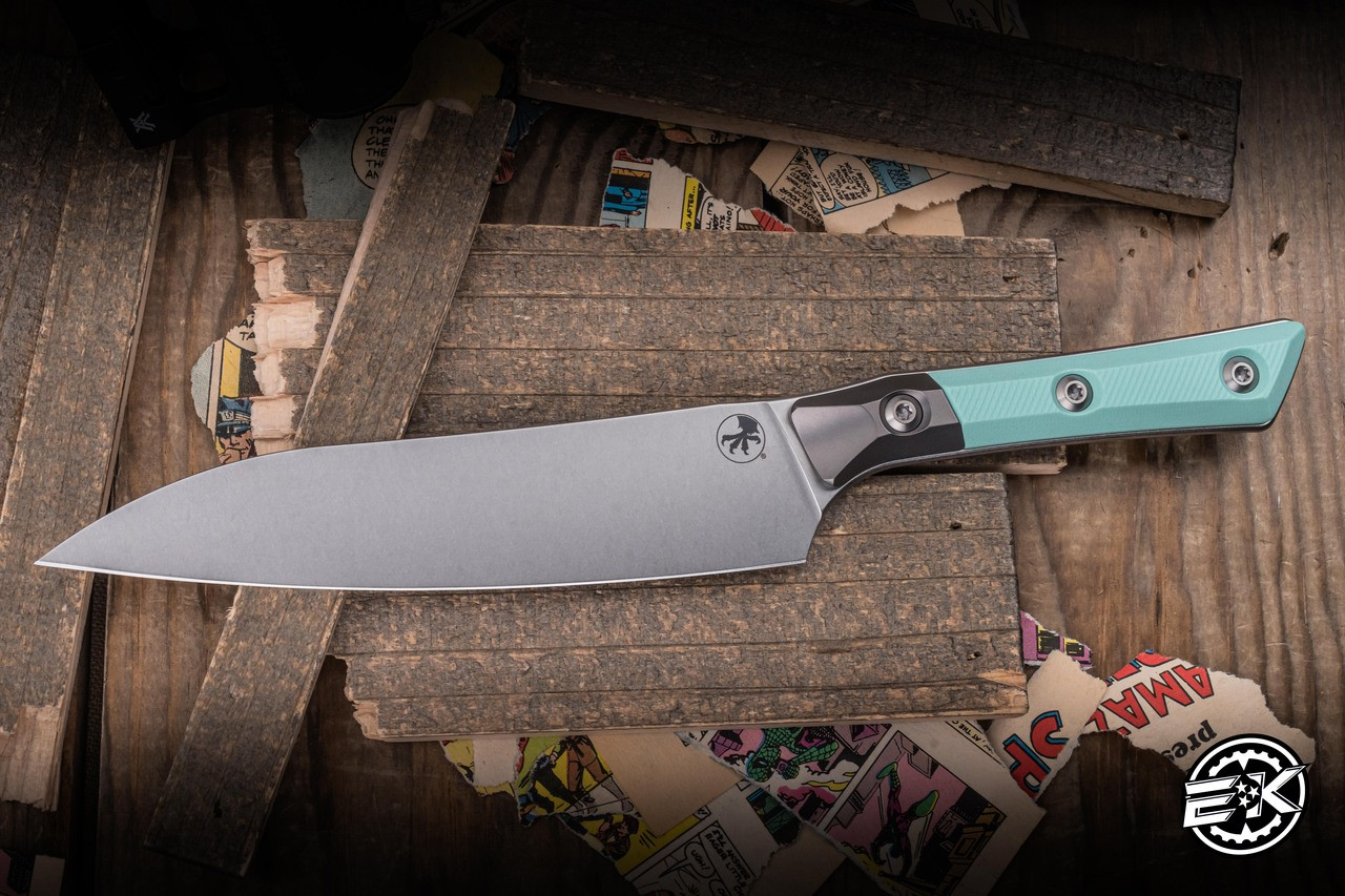 Microtech Utility Knife Standard Caribbean Blue G10 6" M390 Drop Point ...