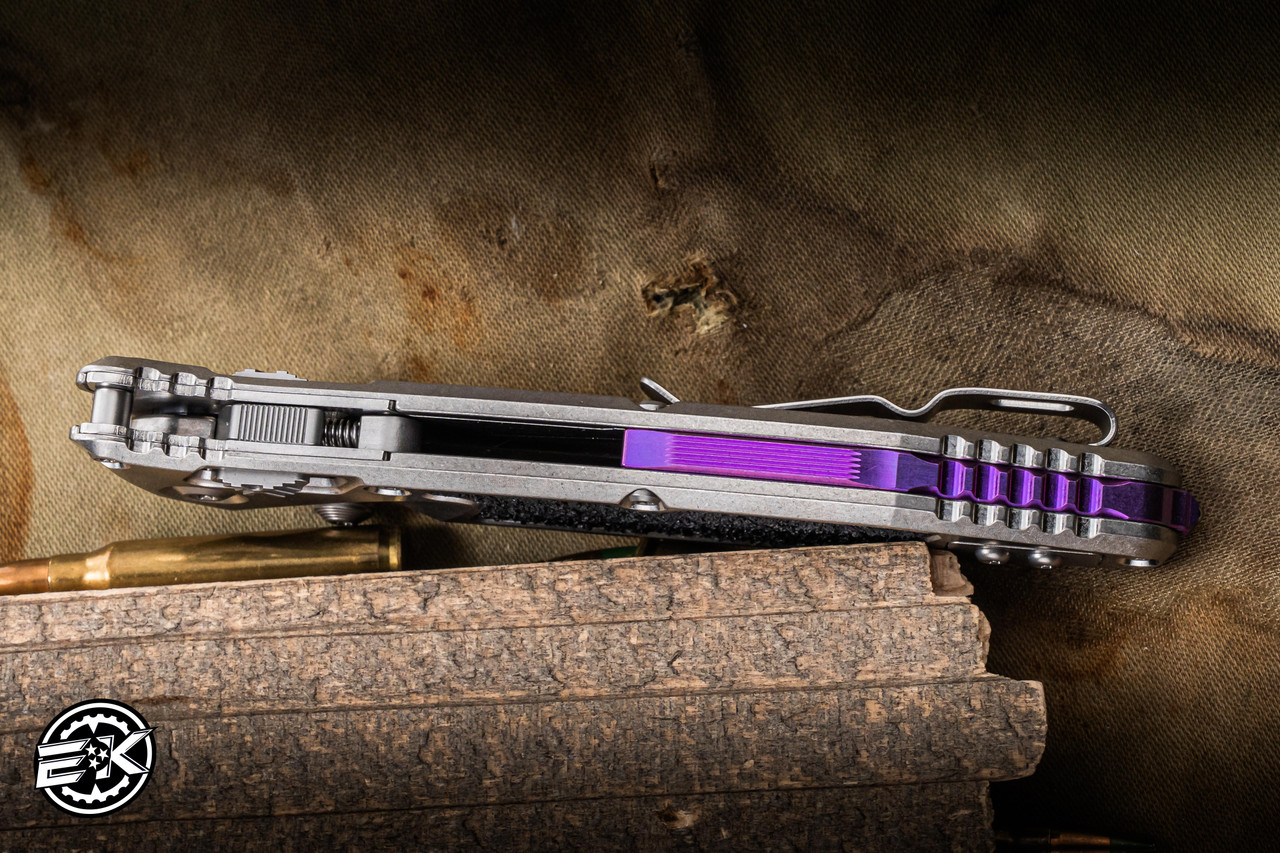 Microtech Marfione Select Socom Elite RAM-LOK Titanium Textured, Purple ...