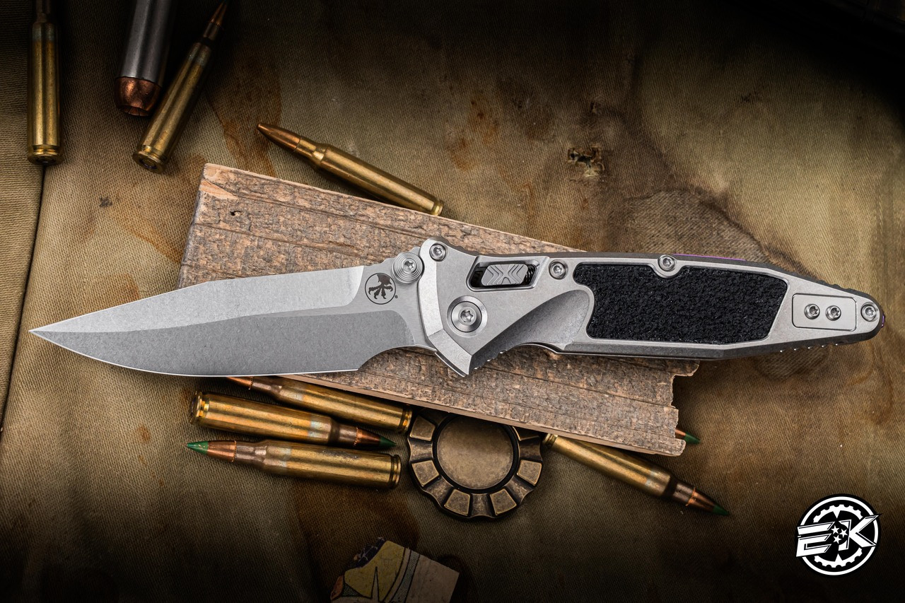 Microtech Marfione Select Socom Elite RAM-LOK Titanium Textured, Purple ...