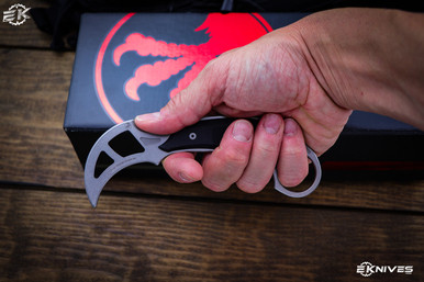 Microtech/Bastinelli ICONIC Karambit "Trainer" Stonewash 118-10TRR ...