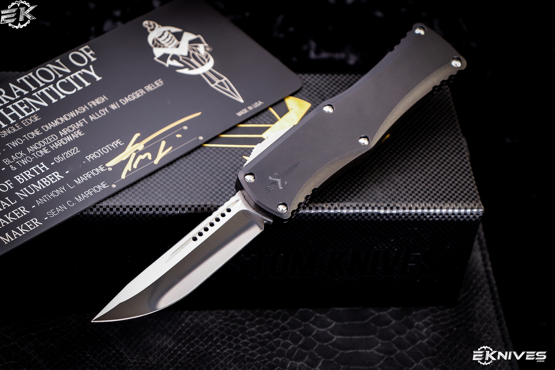Marfione Custom Knives for Sale | Microtech Custom Knives | EKNIVES