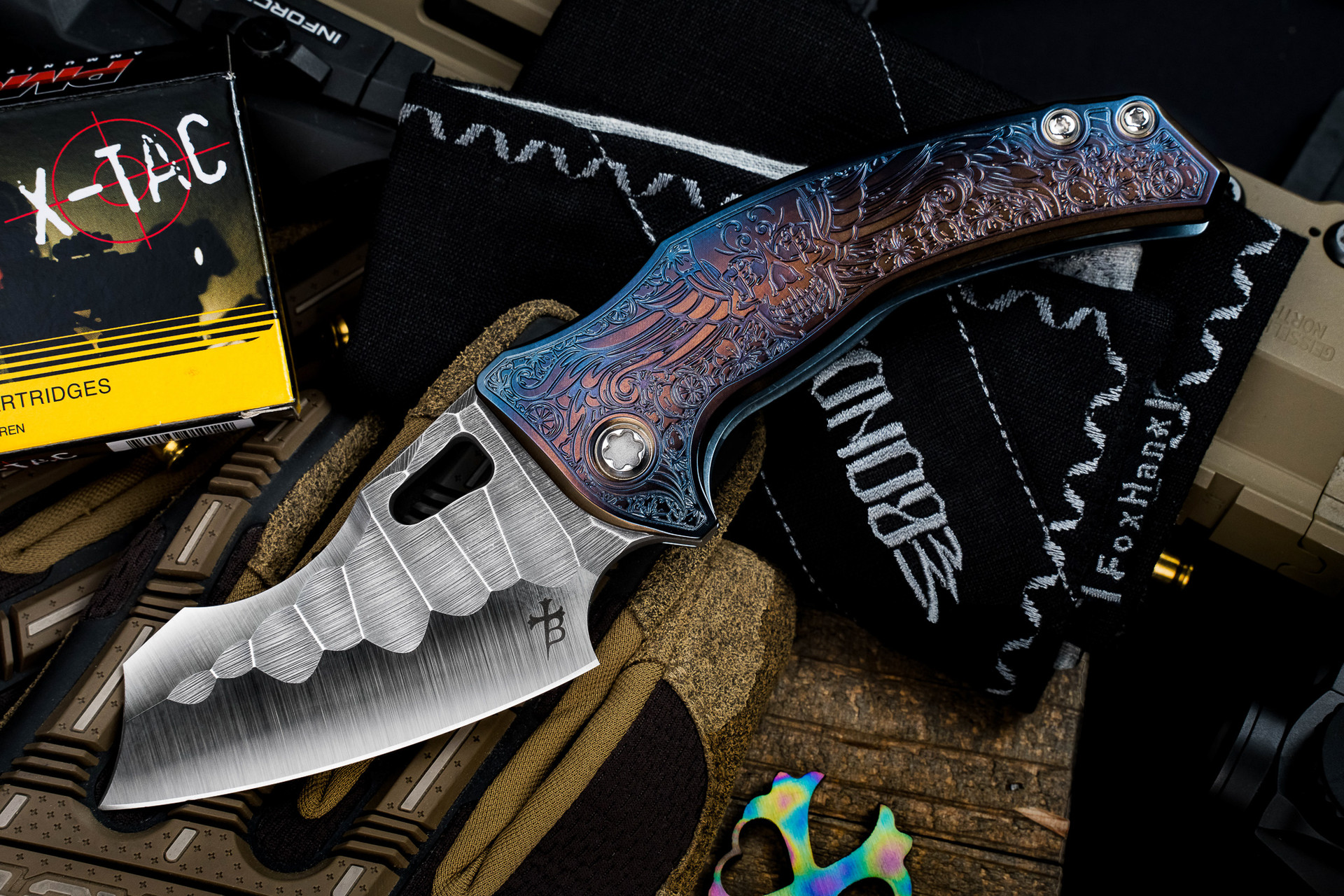 Borka Blades/Bond Knives"Shylock" Hula Winged Borka 3.75" Satin Borka ...