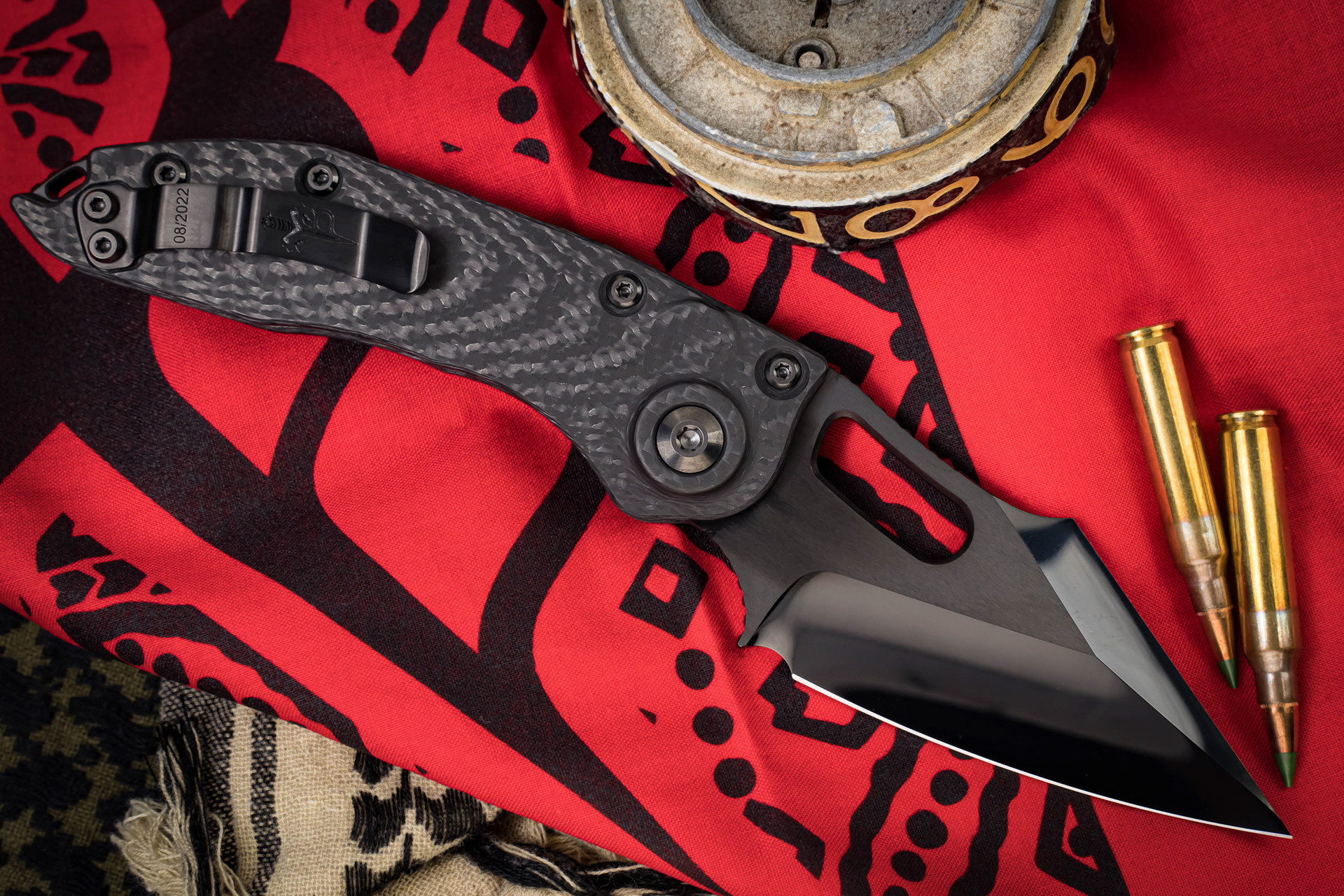 Marfione Customborka Blades Stitch Automatic Carbon Fiber 375 Dlc