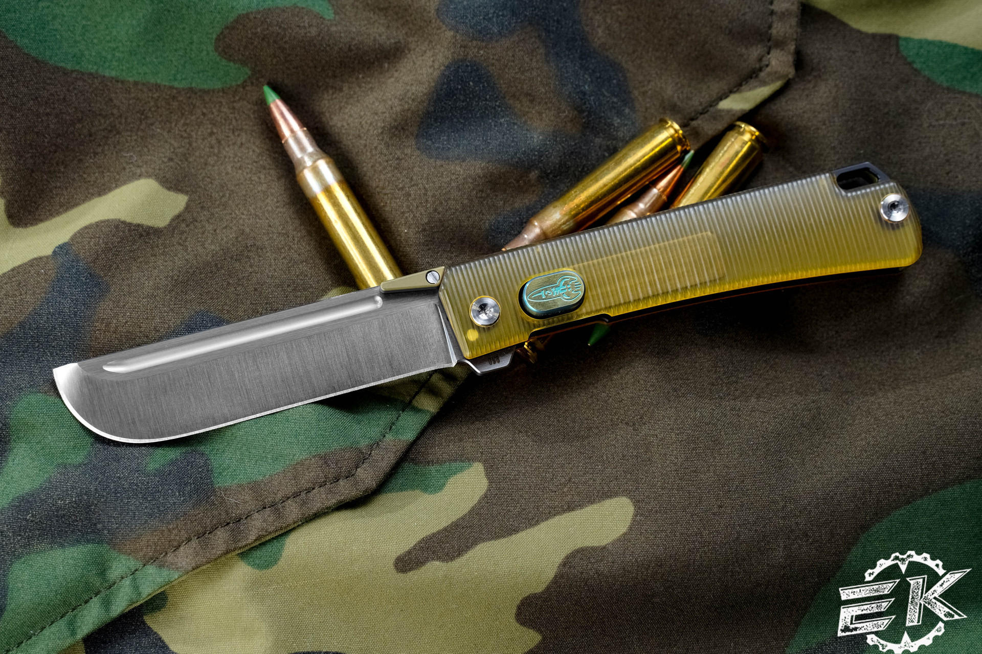 D Rocket Design Jupiter EDC Folding Knife Ultem 3" Satin Drop Point