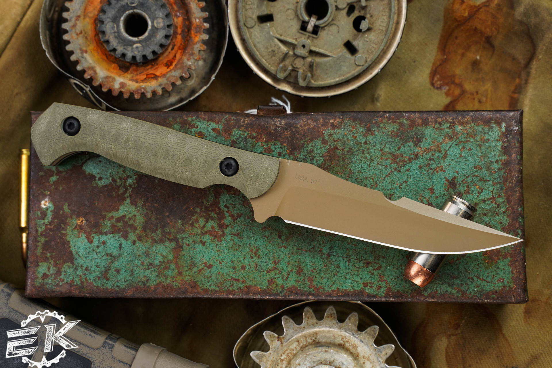 Toor Knives Krypteia Arid Fixed Blade Knife 4" Drop Point FDE -Limited ...