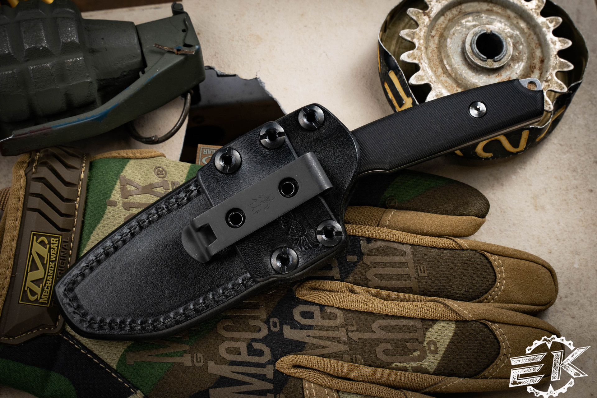 Tactile Knife /Matt Christensen "Dreadeye" Micarta Fixed Blade Knife 2. ...