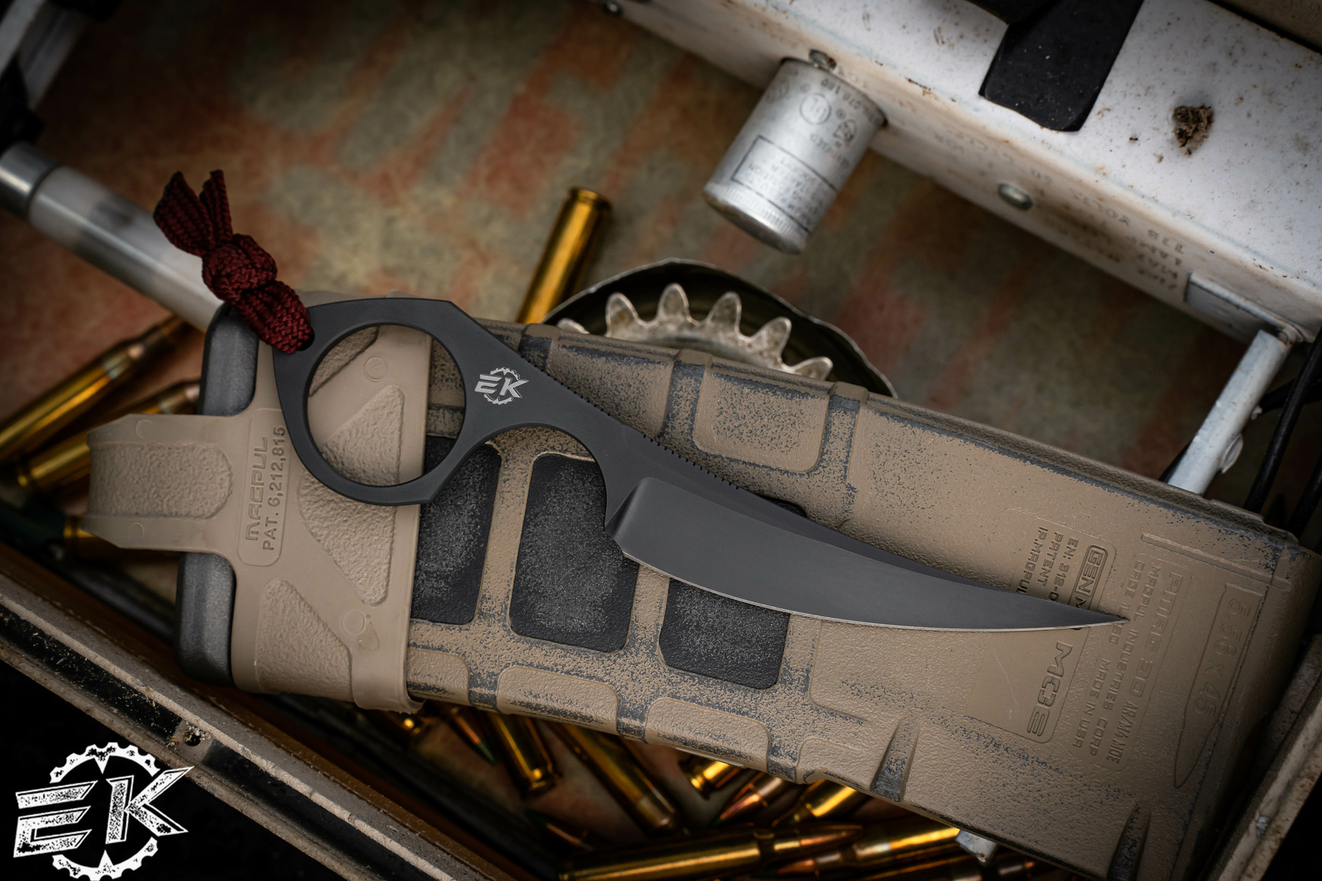 Bastinelli Knives Custom "KARMA" DLC GSG Engraved 2.5" Magnacut Persian ...