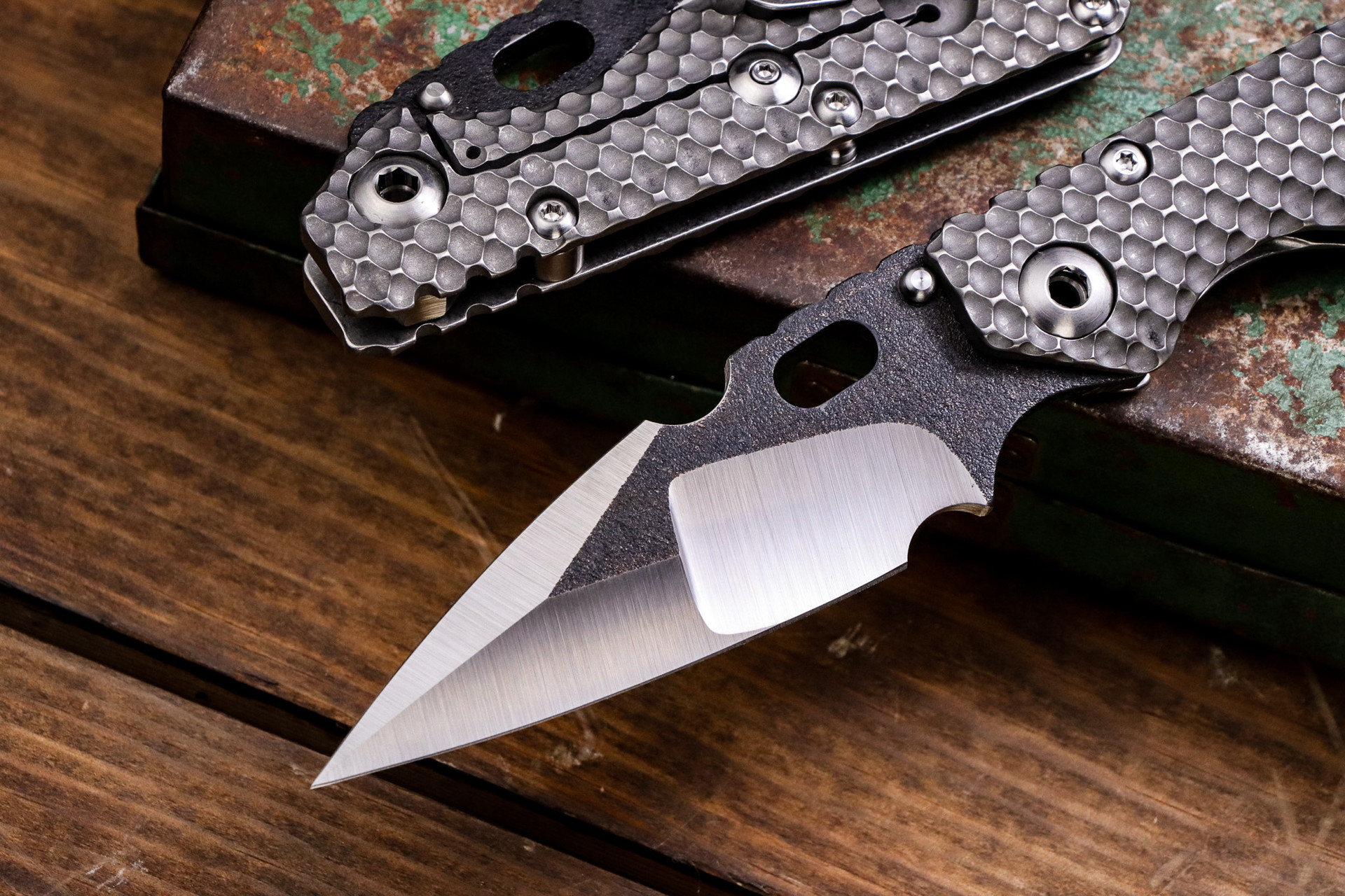 Mick Strider Custom SMF Titanium Double Gunner Handles 4" Two-Tone ...