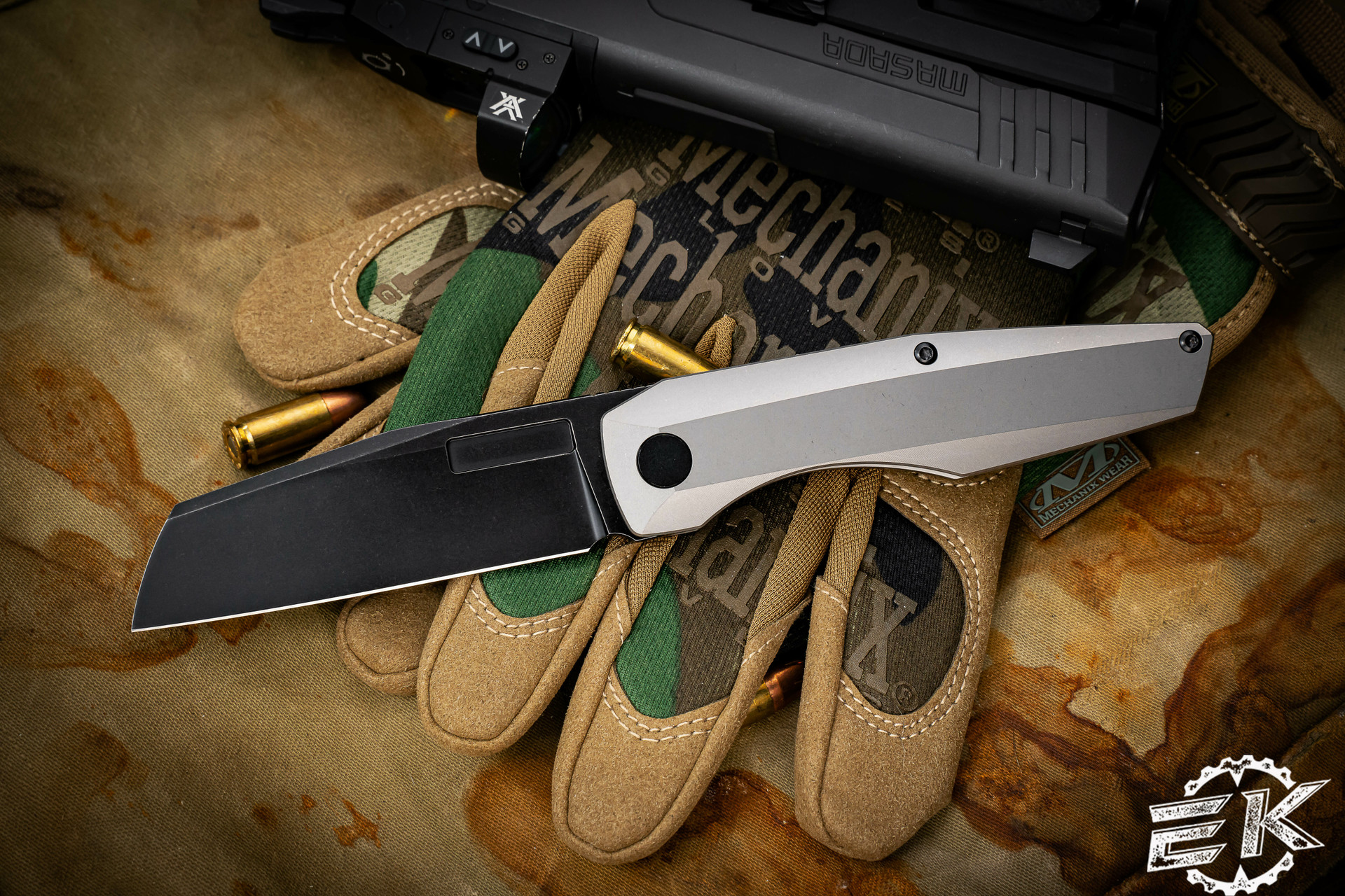 Vero Engineering | Axon Frame Lock Knife | EKNIVES - Folding Knives